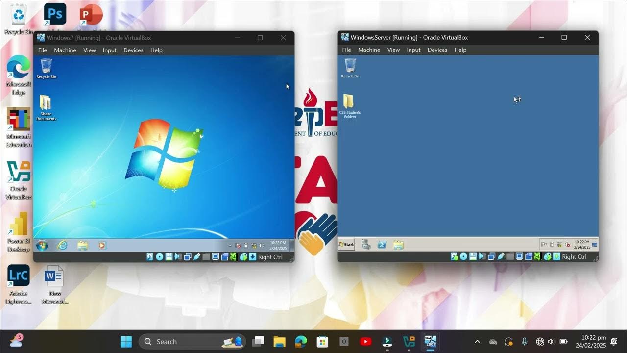 Printer Sharing and Printer Deployment in Windows Server 2008 R2 - CSS NCII using Virtual Box 7. ...
