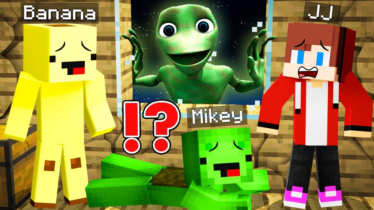 JJ and Mikey and Banana Kid found DAME TU COSITA in Minecraft Maizen Security House! - YouTube