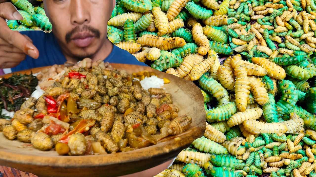 eating silkworm larvae and varieties of vegetable Akzz Vlog Zunheboto ...