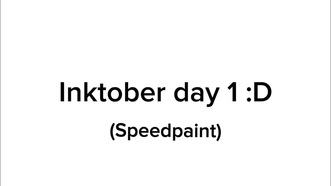 Inktober day 1 (Speedpaint for the prompt ‘Dream’) - YouTube