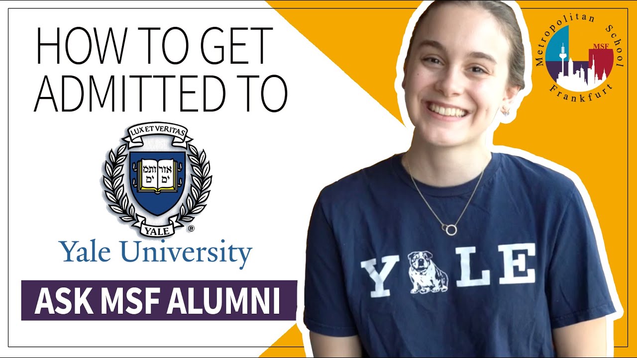 How to get admitted to Yale University? Ask MSF Alumna Sophia Stumpf ...