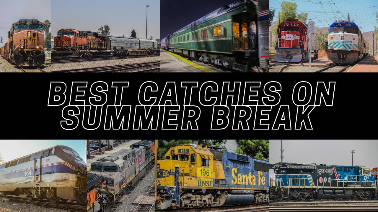 Top 10 best train catches on summer break - YouTube