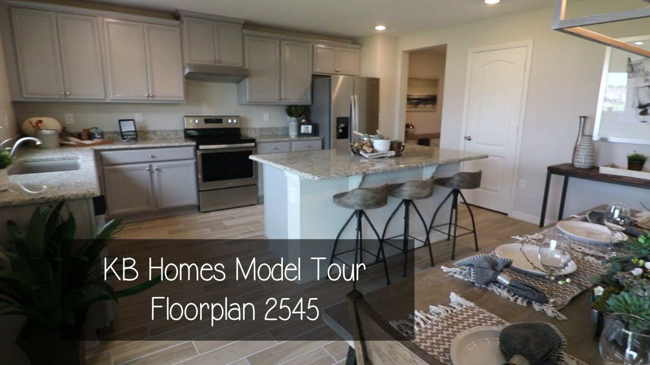 KB HOMES MODEL 2545 Walk through - YouTube