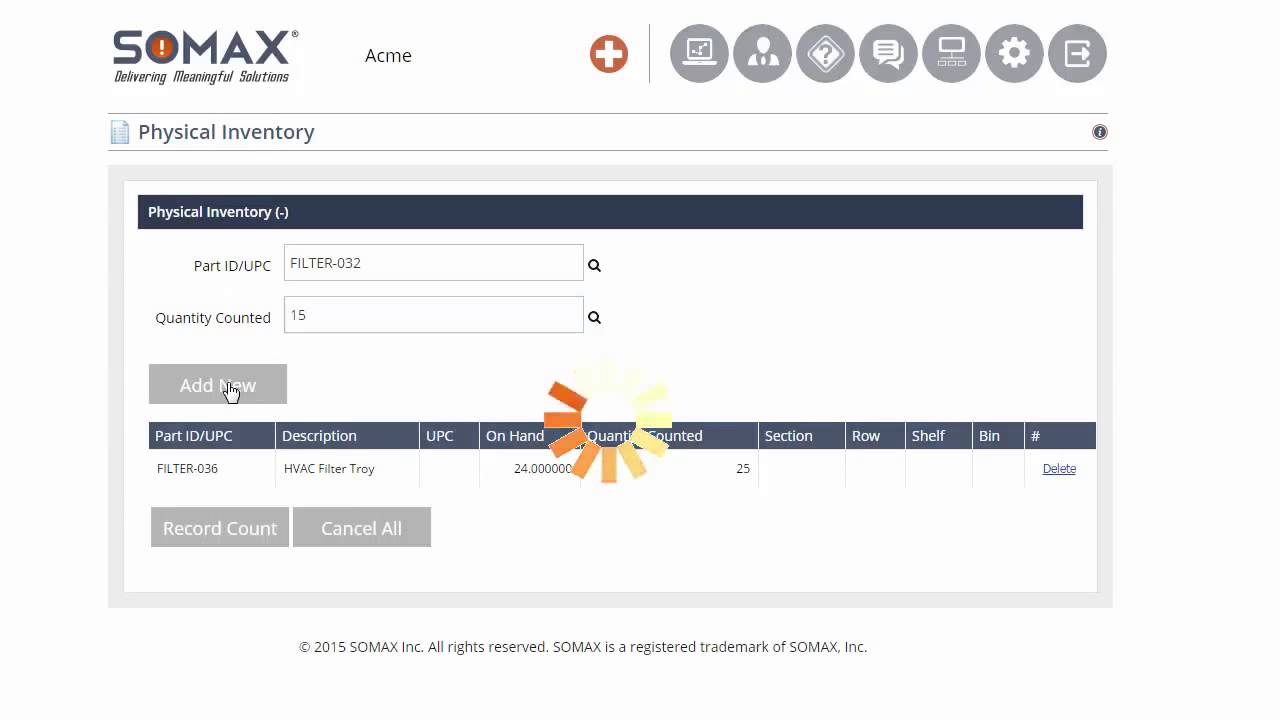 Physical Inventory Update - SOMAX CMMS Tutorials - YouTube