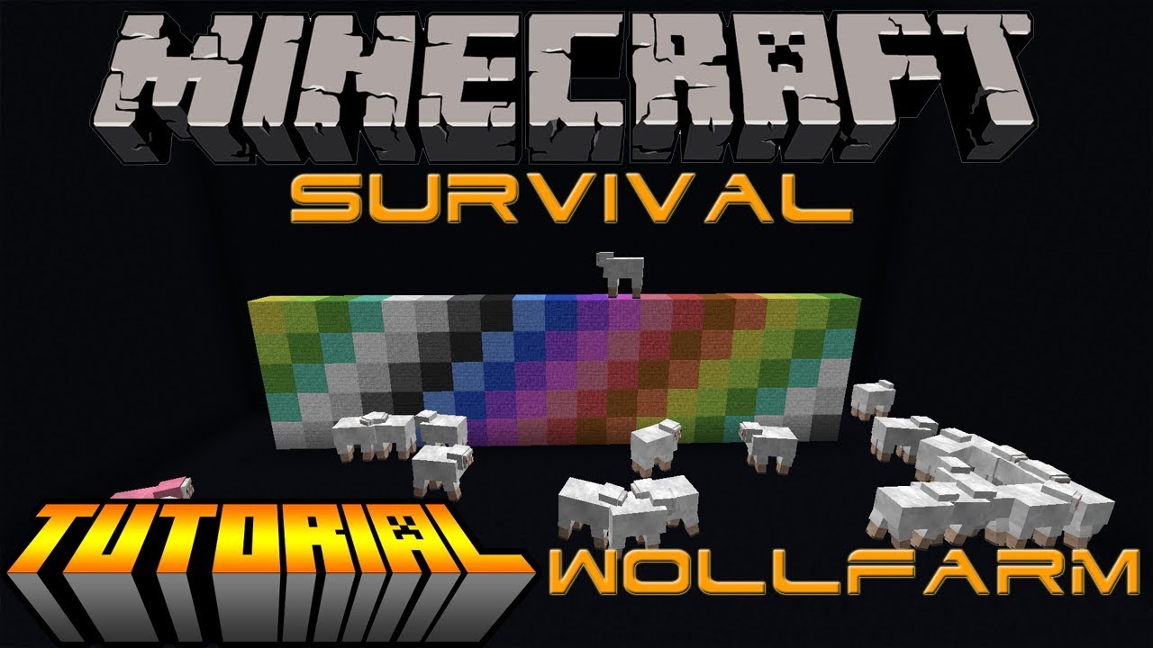 Minecraft - Automatic Wool Farm // Automatische Woll-Farm - Tutorial 1. ...
