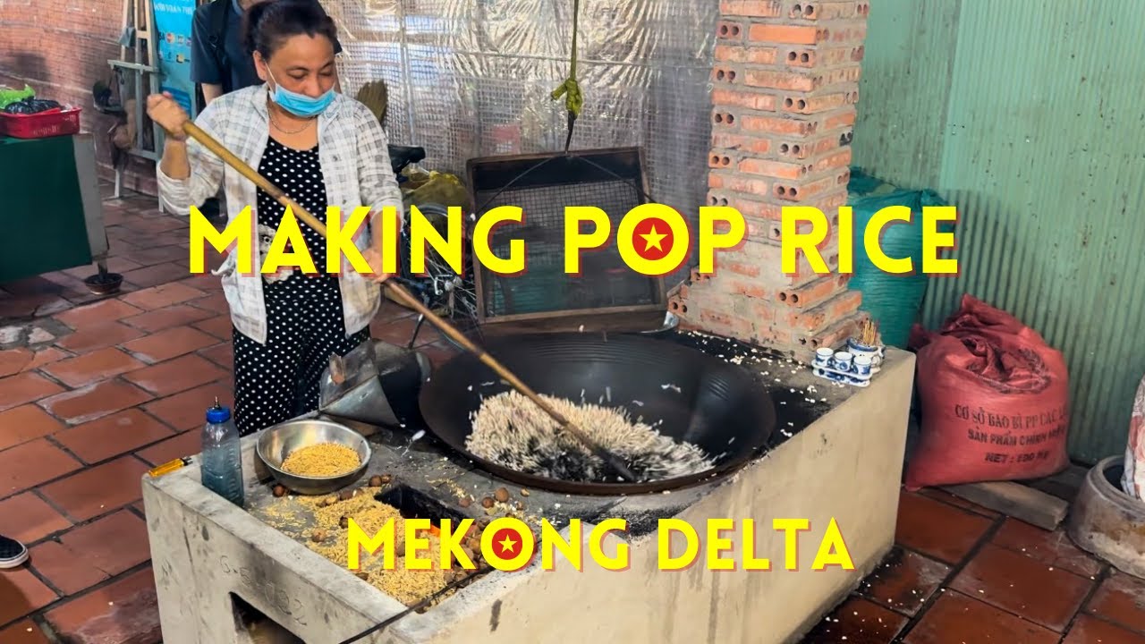 How To Make Pop Rice | Exploring Vietnam - YouTube