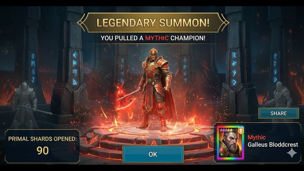 Raid Shadow Legends Primal Shards opening 90x - YouTube