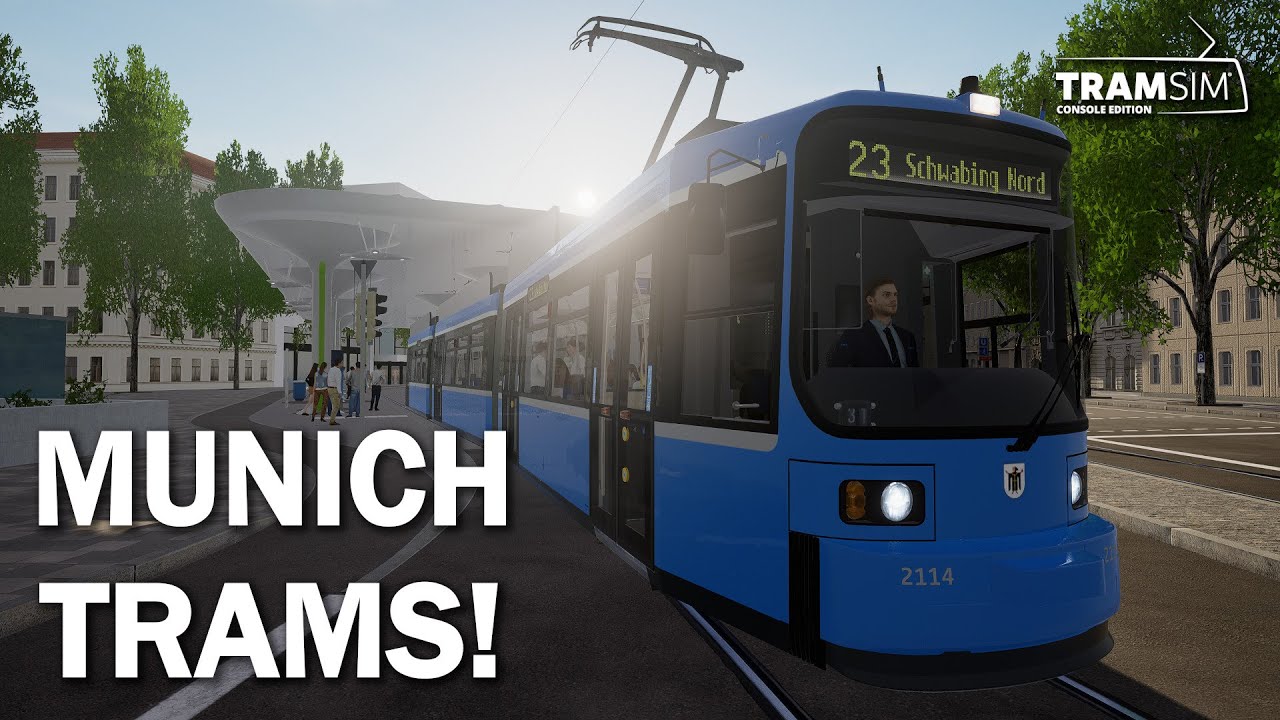 MUNICH TRAMS! - Route 23 - TramSim Console Edition - YouTube