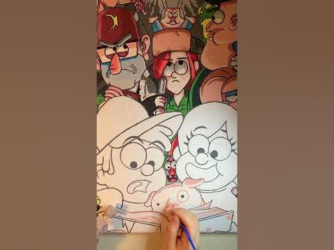 Картина по номерам гравити фолз.Пухля #картинапономерам #гравити_фолз # ...