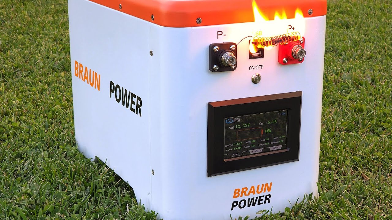 Braun Power DIY LiFePO4 Battery Case with LF280K Cells and JK-BMS - YouTube