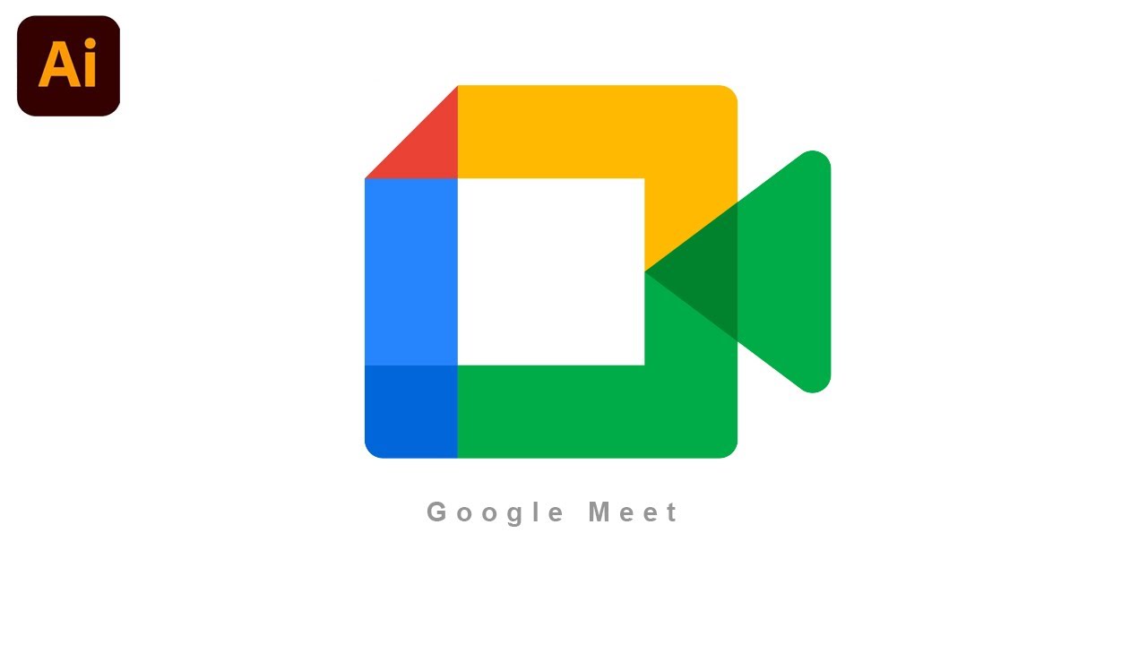 How to create Google Meet Logo - YouTube