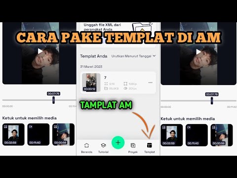 CARA PAKAI TEMPLATE DI APK ALIGHT MOTION || Downld apk am - YouTube