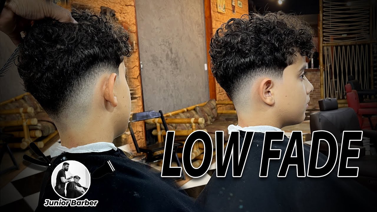 low fade / hair curly - YouTube