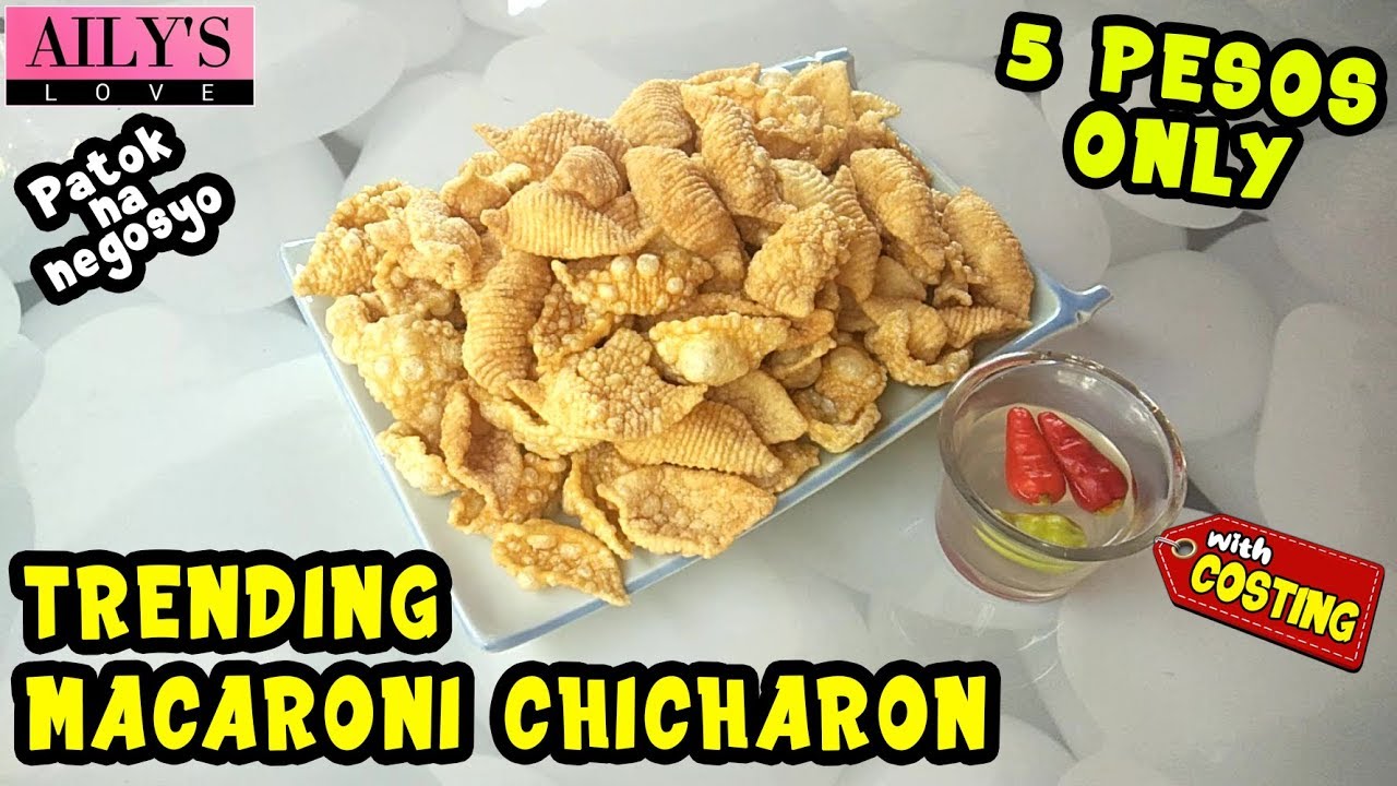 SHELL MACARONI CHICHARON / CRUNCHY SHELL PASTA SNACKS / STREET FOOD ...