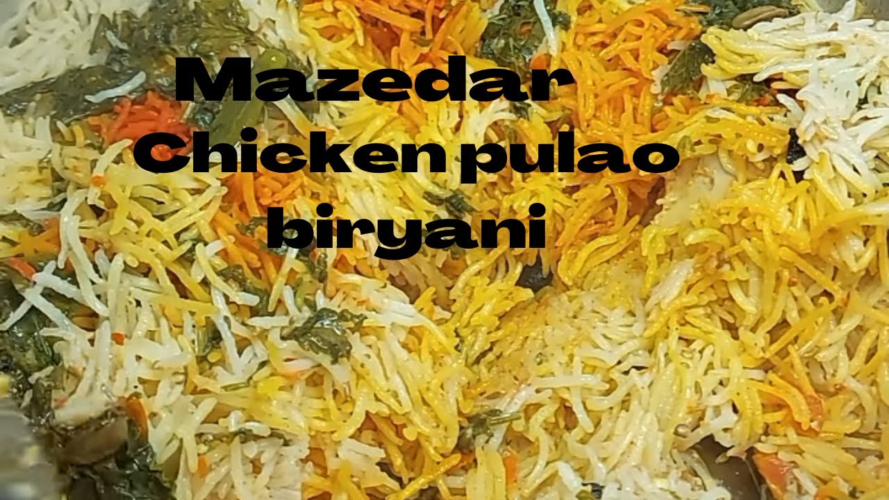 Mazedar pulao biryani degi style😋😋😋 - YouTube