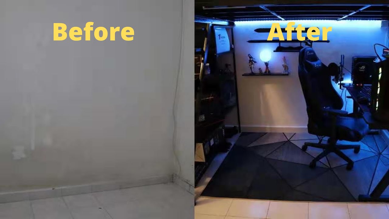 DIY LOFT BED 2021 | Gaming Room Setup | DIY 高架床 | 遊戲房設置 New Update ...
