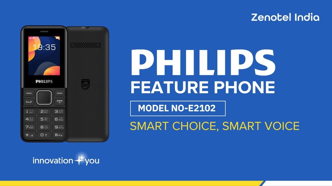 Philips E2102 – Smart Choice, Smart Voice | Feature Phone Built for ...