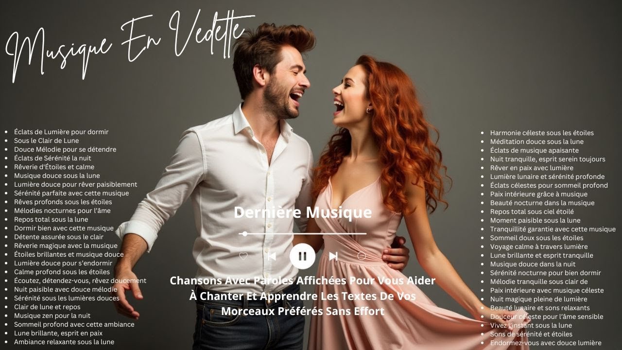 Chansons Avec Paroles Affichées Pour Vous Aider À Chanter Et Apprendre ...