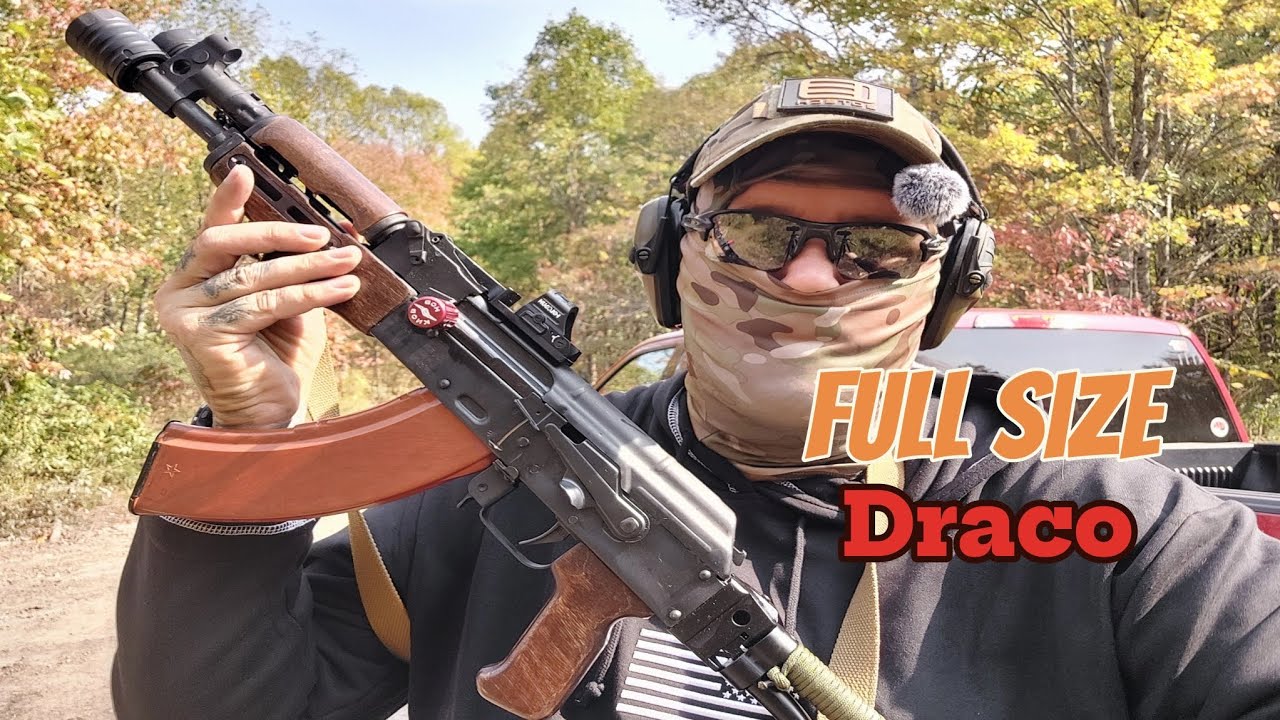 Draco w/kns piston on the range confirming zero!! 👍 🔫 - YouTube