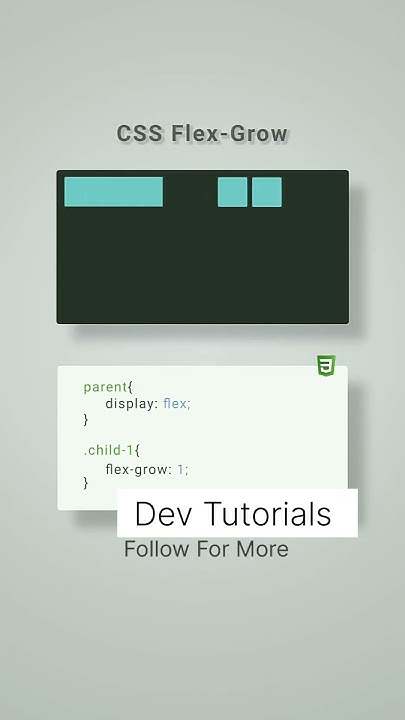 Flex grow property in css - YouTube