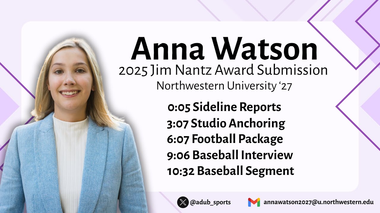 Anna Watson 2025 Jim Nantz Award Submission - YouTube