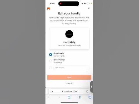 How to claim a handle/username in Substack app? - YouTube