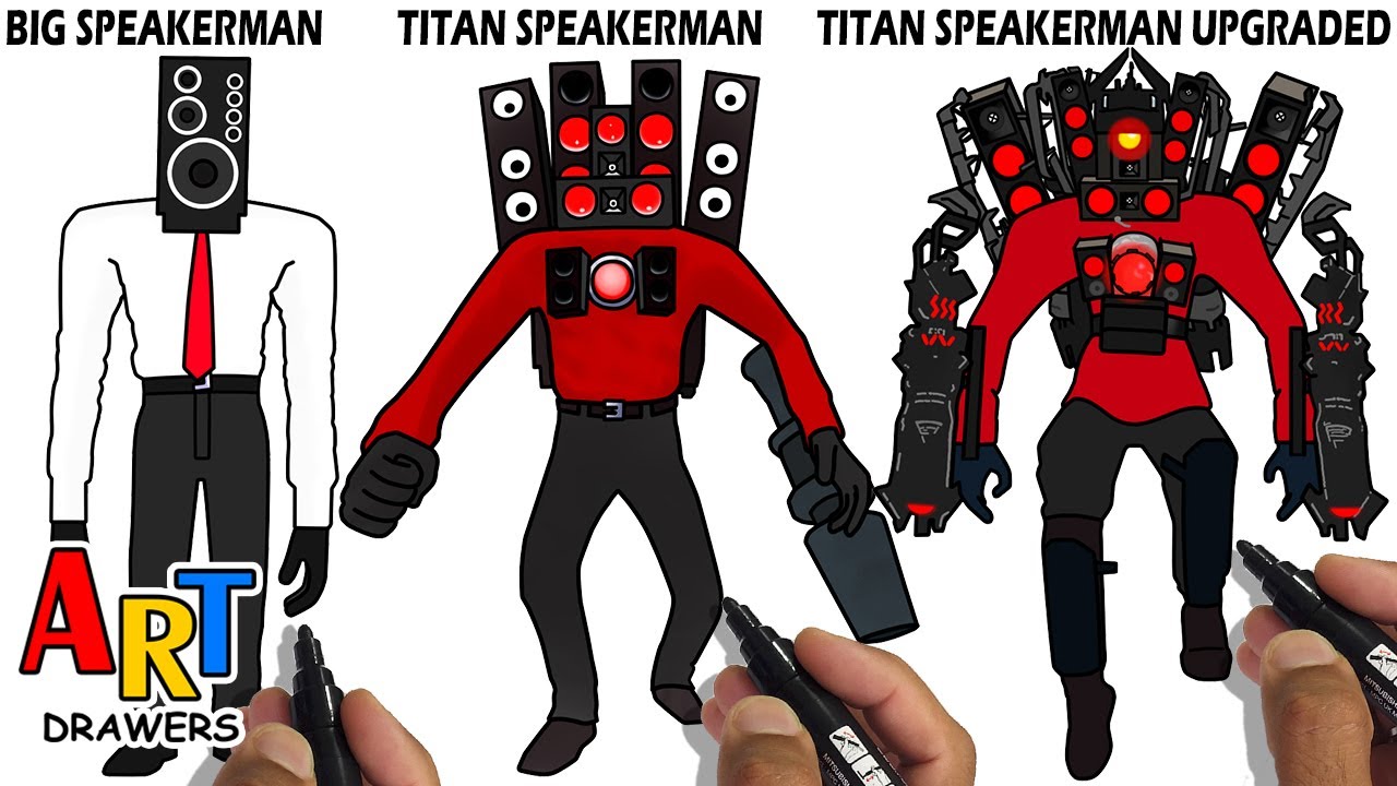 How To Draw Evolution of TITAN SPEAKERMAN Skibidi Toilet NEW - YouTube