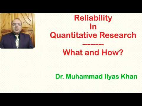 Reliability in Quantitative Research: What and How? - YouTube