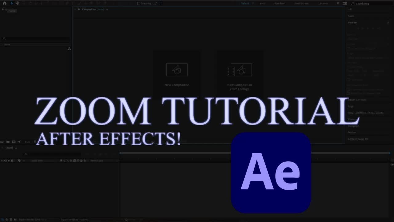 BEST ZOOM TUTORIAL IN AFTER EFFECTS FOR BEGINNERS!! 🔥 - YouTube