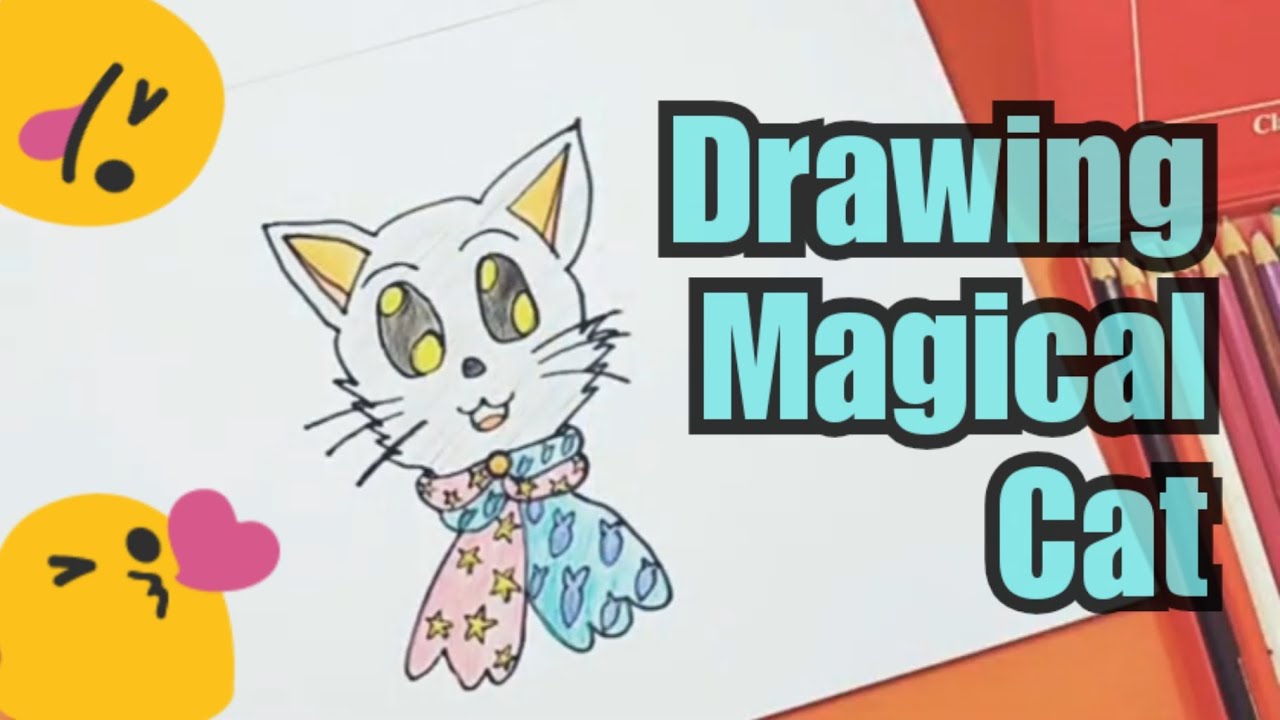 Draw Magical Cat - YouTube