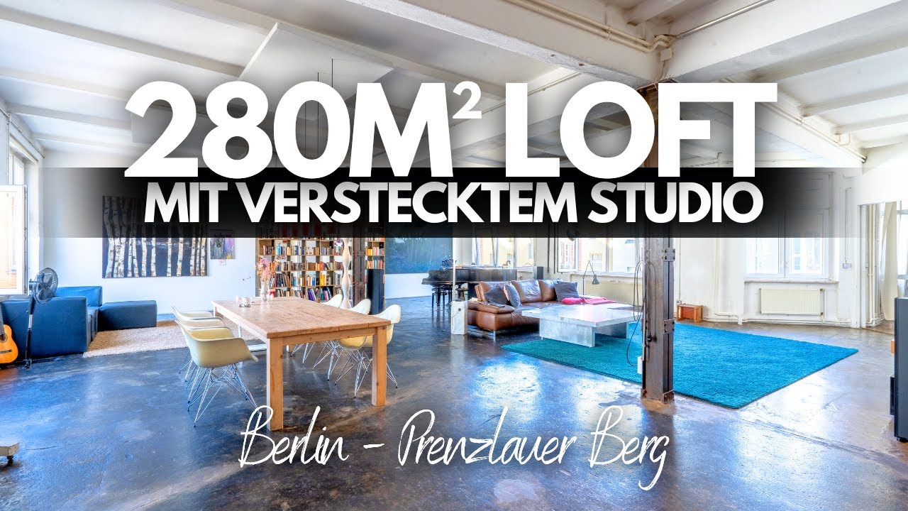 Riesiges LOFT mit VERSTECKTEM Studio 🤯 Berliner Industrie-Flair – 280 ...