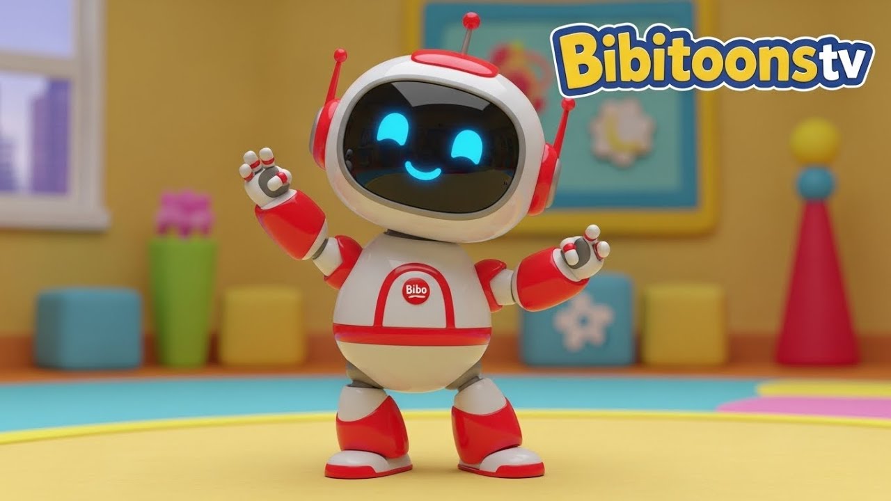 Bibo Robot Dance | Bibitoonstv Kids Songs | Fun & Educational Animation ...