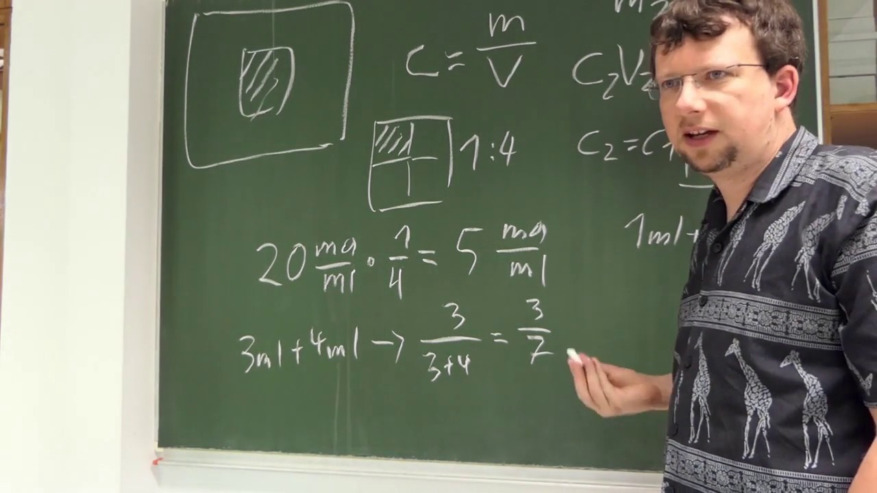 Rechnen im Labor 2: Verdünnen und Mischen - YouTube