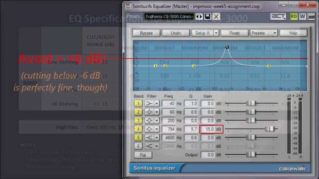 IMPMOOC Week 5 Assignment - Demo: Configure Sonitus:equalizer like ...