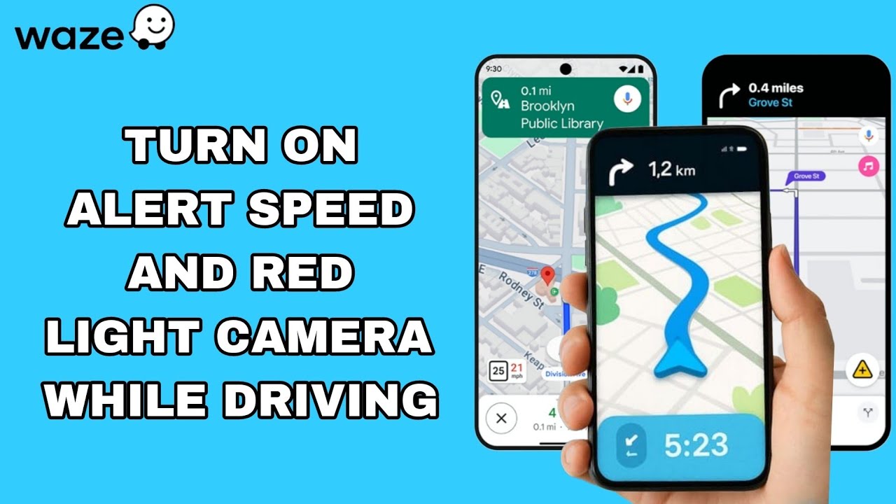 How To Turn On Show Speed And Red Light Camera While Driving On Map On ...