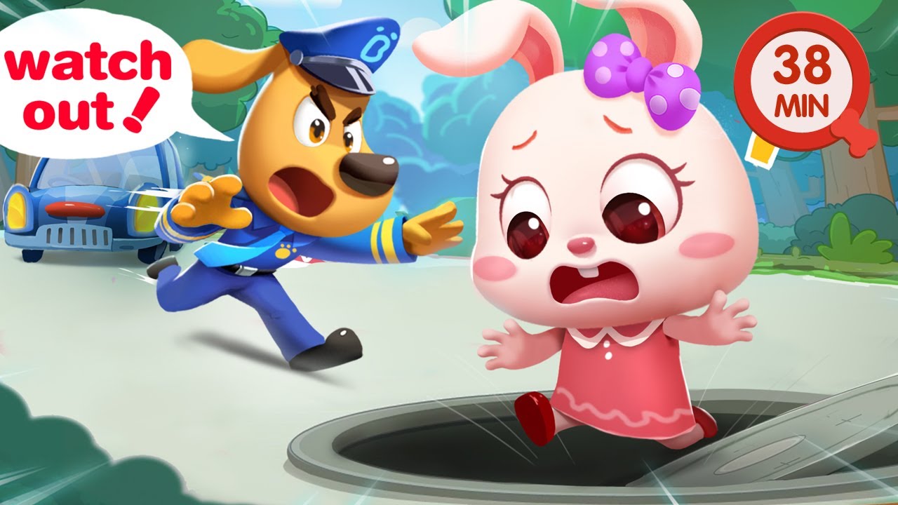 Manhole Cover is Dangerous | Safety Cartoon | Police Cartoon | Kids ...