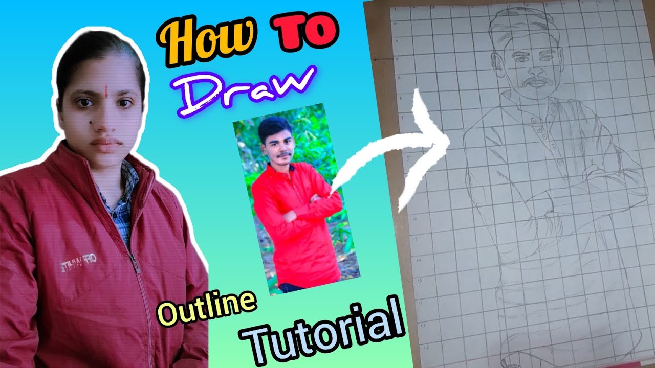 How to draw || simple outline tutorial || simple sketch || step by step ...