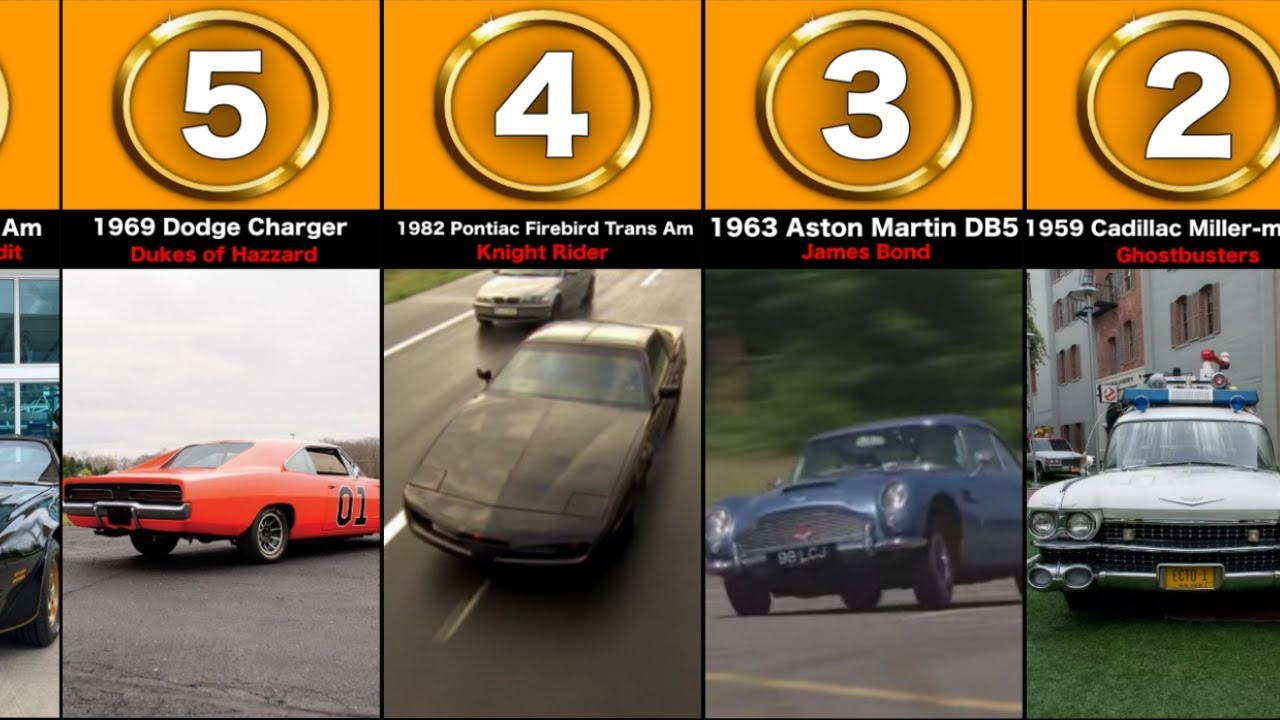 Comparison: Most Famous Cars of All Time From TV and Movies - YouTube