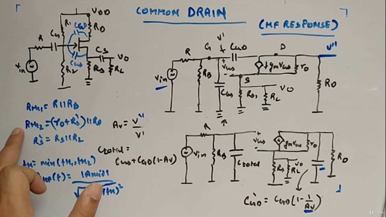Common Drain High Frequency - Analog Circuits - YouTube