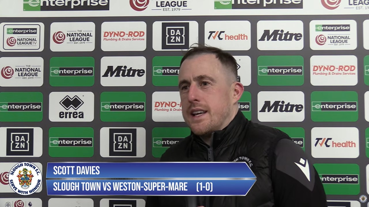 Slough Town 1-0 Weston-super-Mare | Scott Davies interview | 10 ...