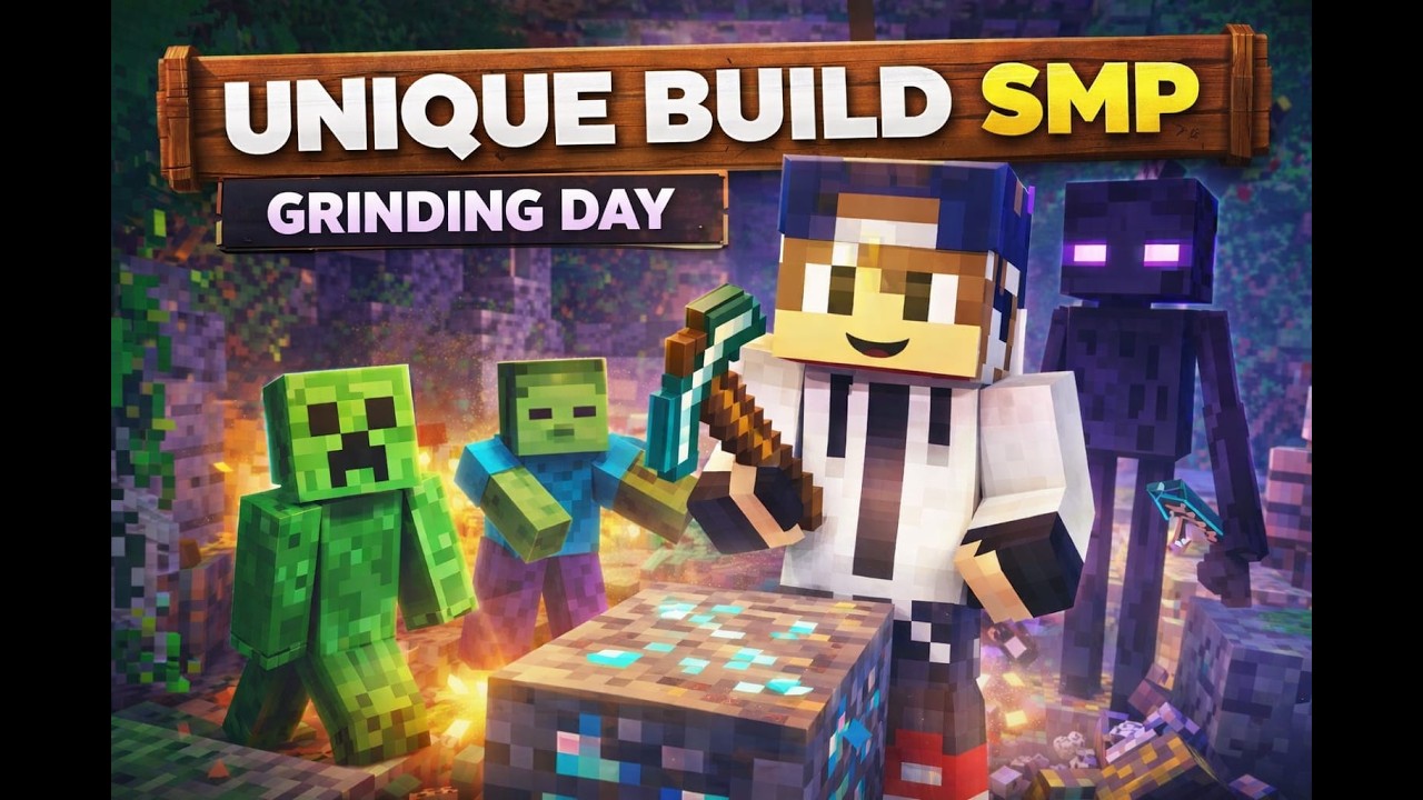 Today we are live in Minecraft on our own server —UNIQUE BUILD SMP ...