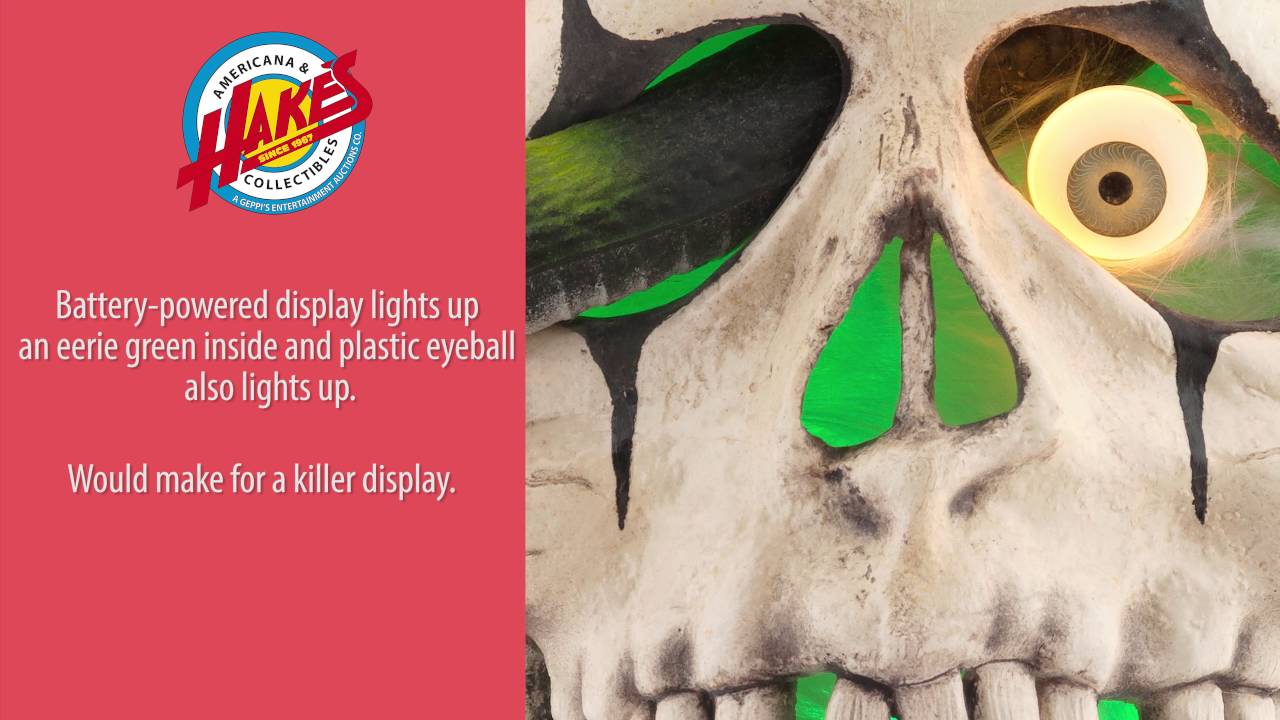 "ALICE COOPER" SKULL & SNAKE PROP USED FOR "BURRN" MAGAZINE COVER SHOOT ...