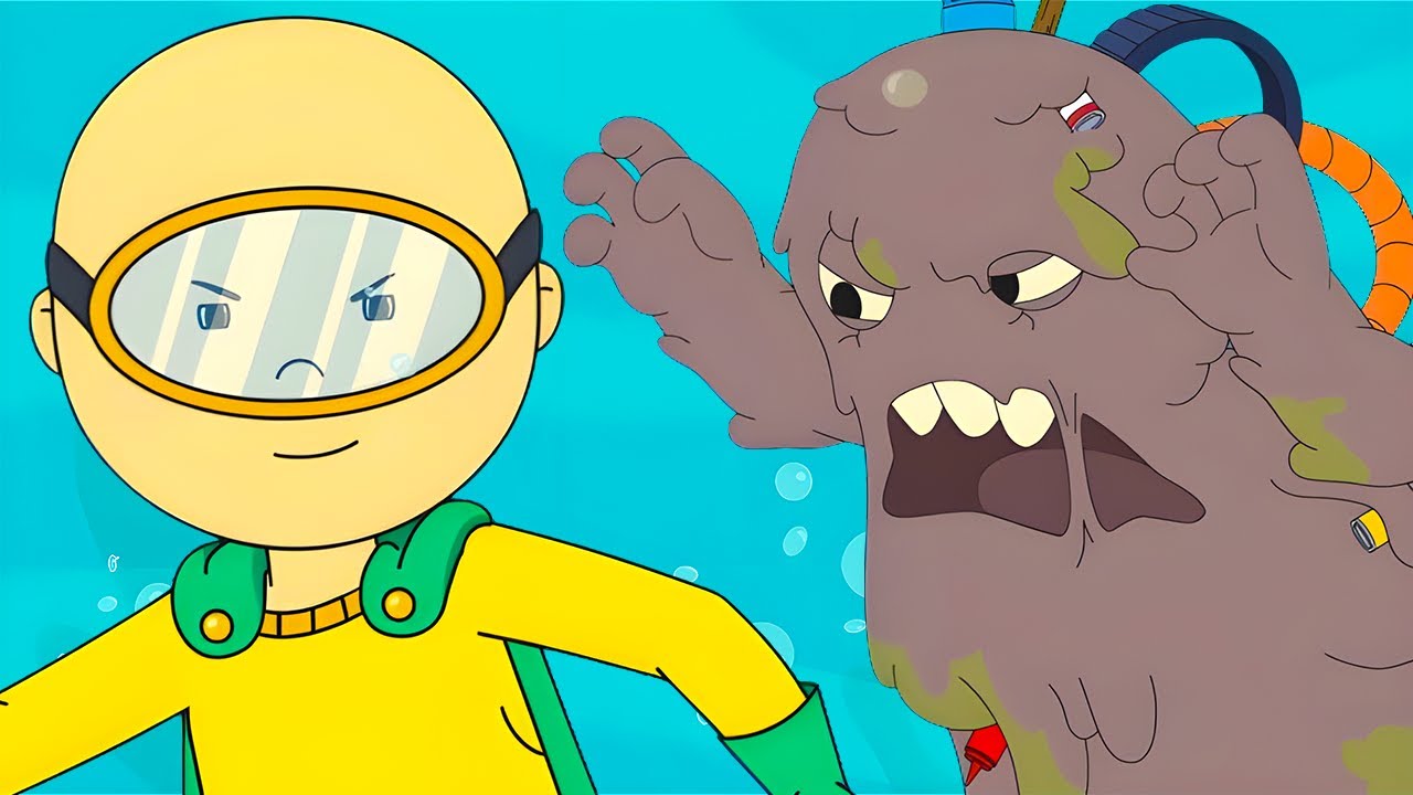 CAILLOU VS SEA MONSTER! 👿 🌊 😱 | CAILLOU | WildBrain Kids - YouTube