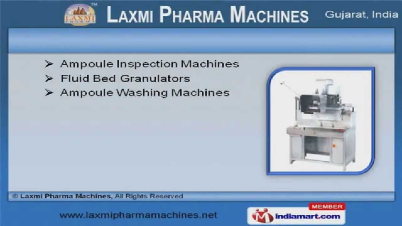 Pharmaceutical Machines by Laxmi Pharma Machines, Ahmedabad - YouTube