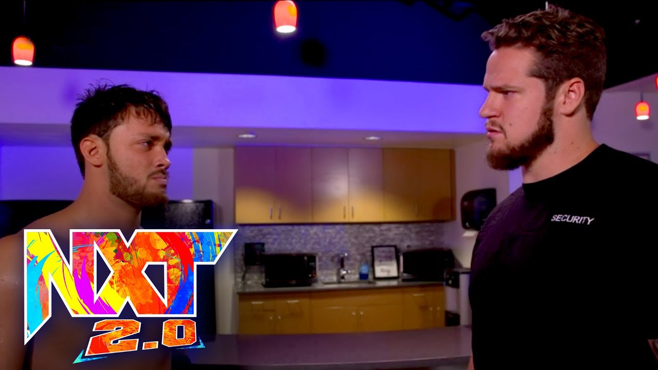 Security deals with an irate Javier Bernal: WWE NXT, Aug. 23, 2022 ...