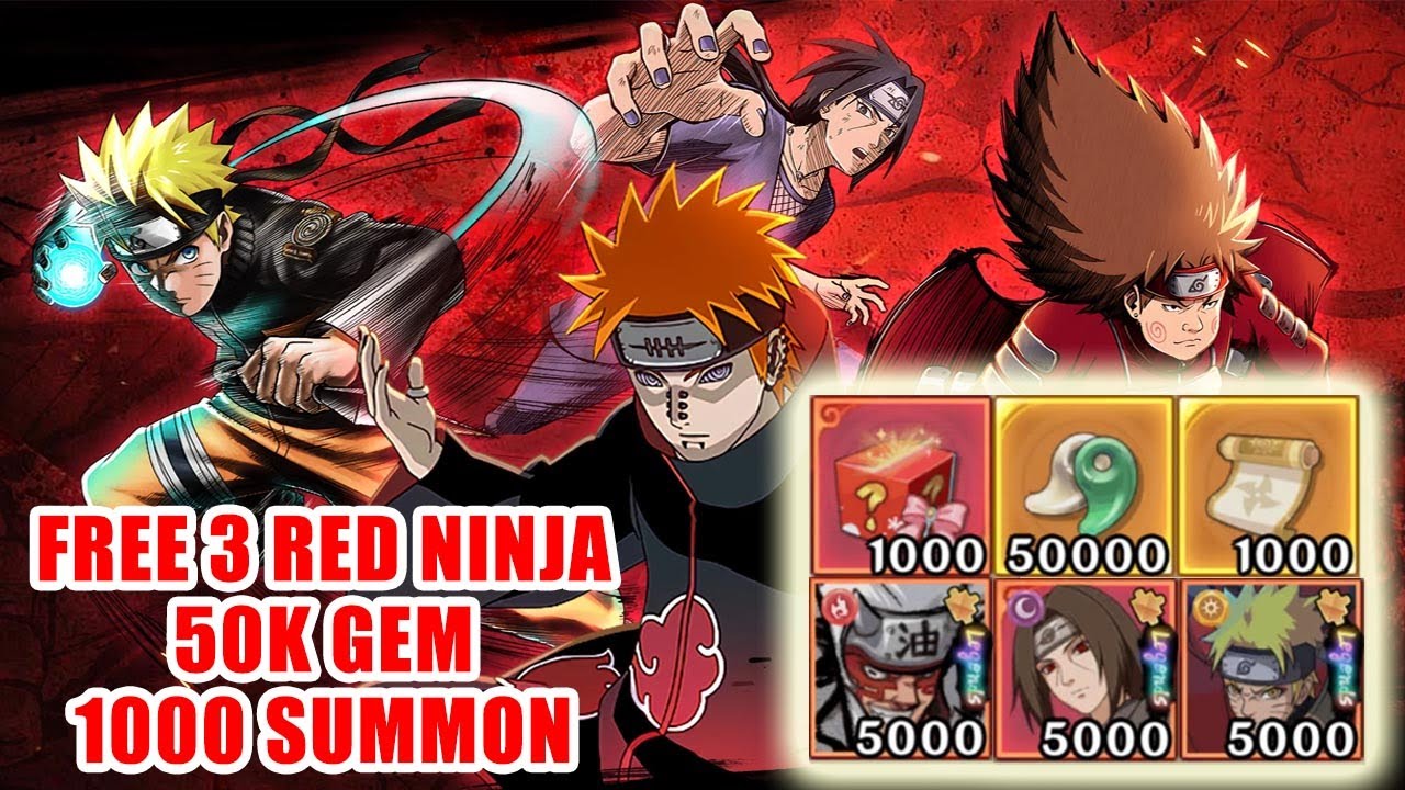 Battle Of Shadows Gameplay - Free 3 Red Ninja & 1000 Summon & 50K Gem ...