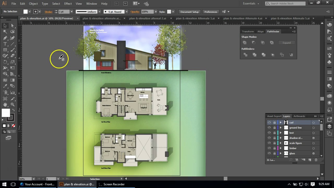 Illustrator Rendering Variations - YouTube
