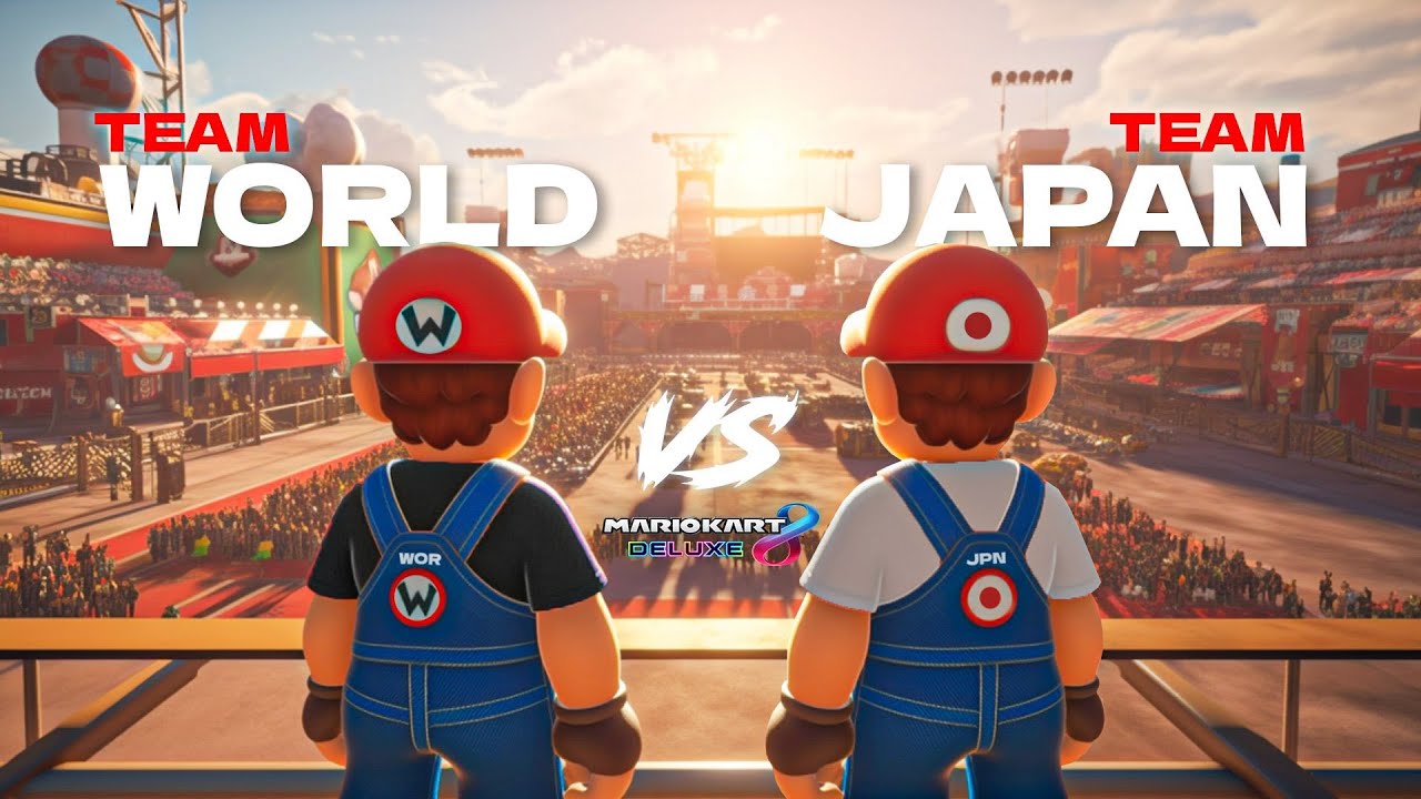 2023年 日本代表(JPN B) vs 世界代表(WOR B)【マリオカート8DX】 - YouTube