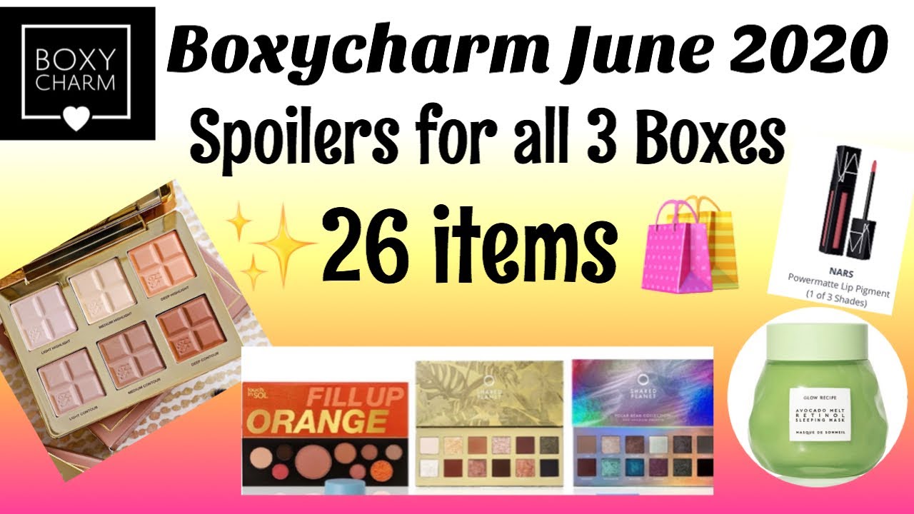26 items for June - Boxycharm June 2020 all 3 Boxes Sneak Peeks ...