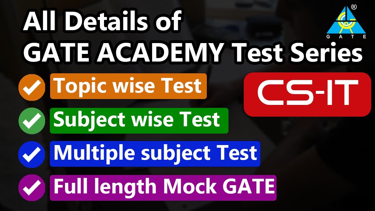 All Details of GATE ACADEMY Test Series | CS-IT #gateacademy #gate2025 ...